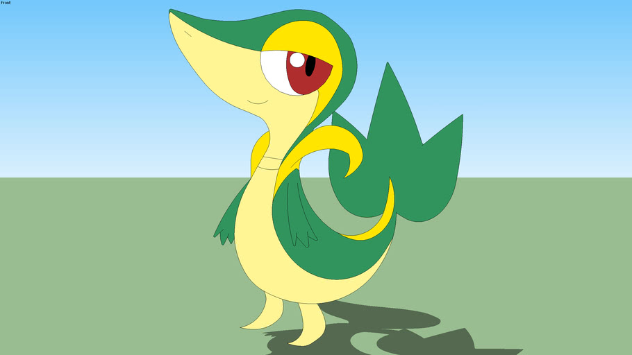 2D Face-Me Snivy (PLEASE COMMENT AND RATE) | 3D Warehouse