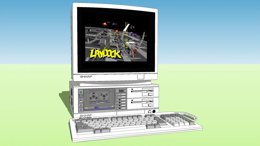 SHARP Personal computer MZ-2500V2 (1986:Japan) | 3D Warehouse