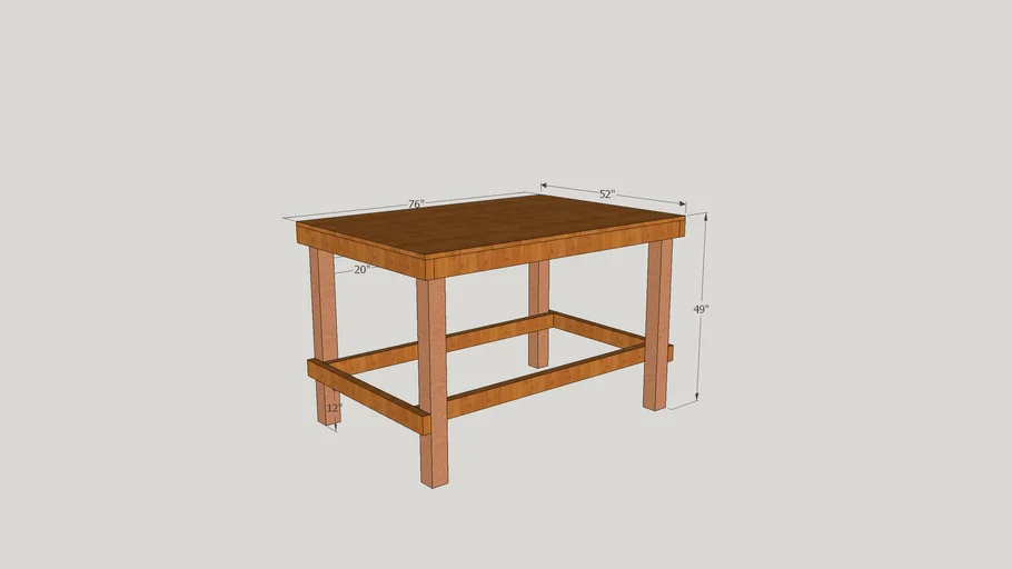 Simple Workbench | 3D Warehouse