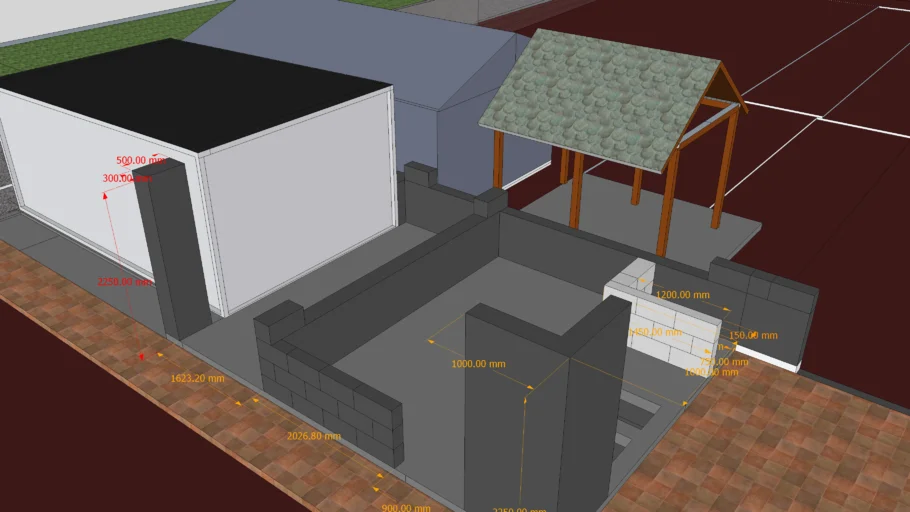 DV21 06 Steny do 1 metra | 3D Warehouse