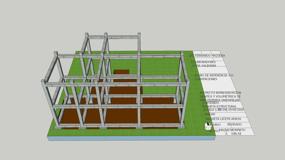 Maqueta estructural liz | 3D Warehouse