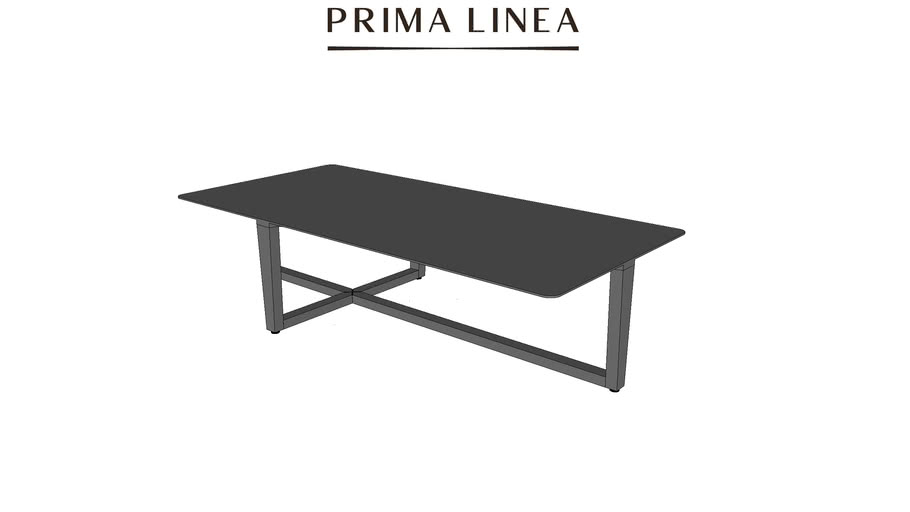 Kube Mesa de Centro 150x37x70cm Prima Linea | 3D Warehouse