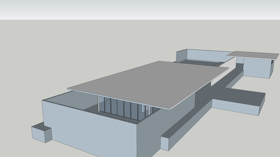 Mies van der Rohe pavillon Barcelone | 3D Warehouse