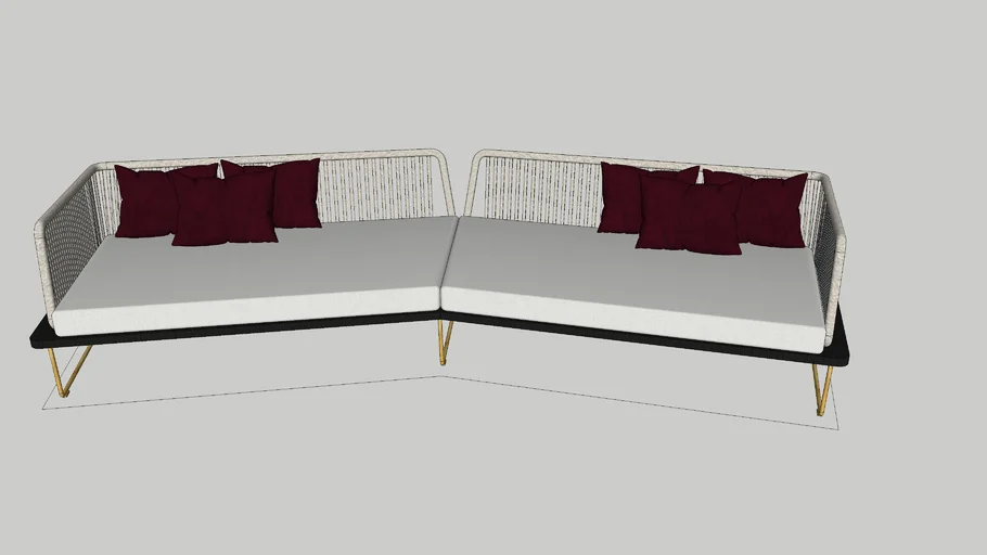 Minotti Sunray Sofa | 3D Warehouse