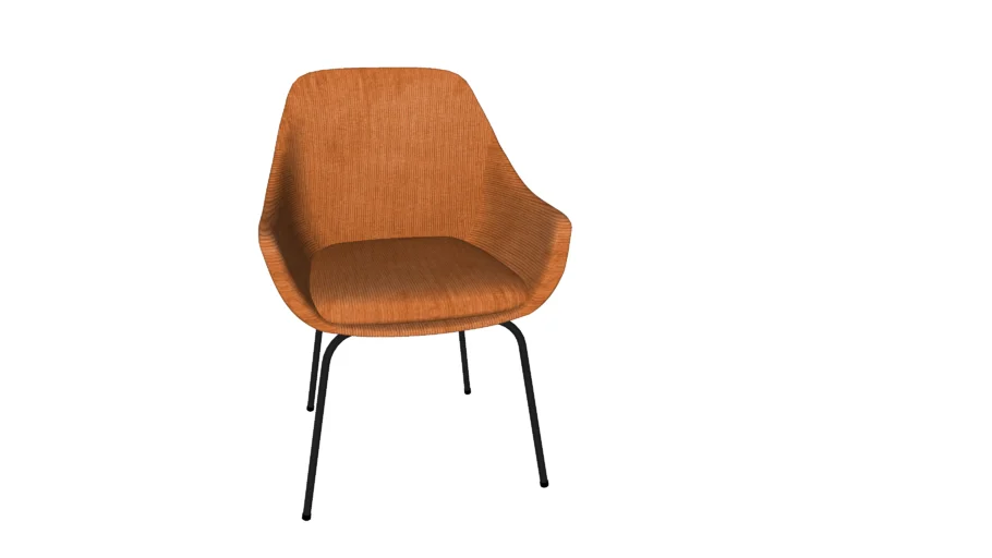 80020 Chair with Armrest Avignon Orange | 3D Warehouse