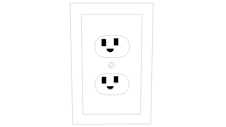 electrical wall outlet | 3D Warehouse