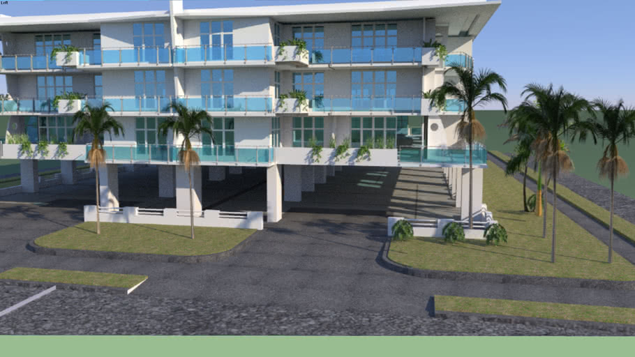 Apartment building + 3 levels + concept 2 | 3D Warehouse