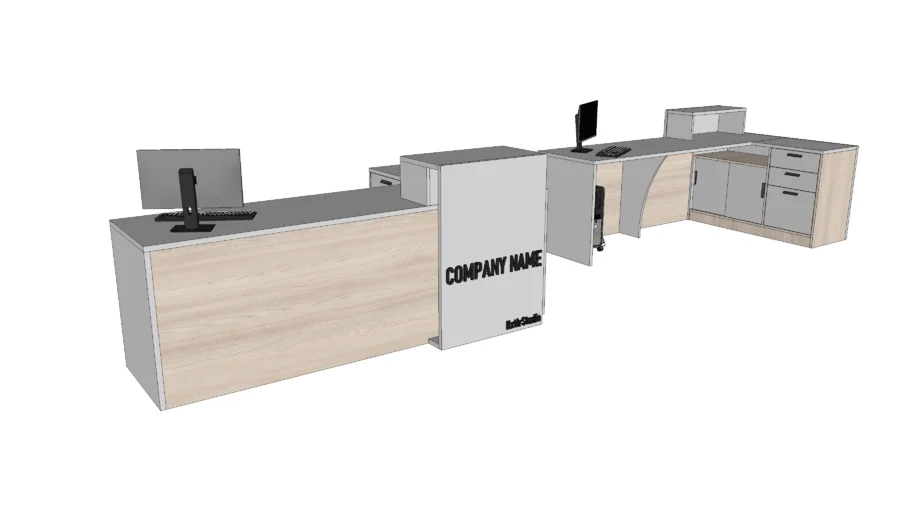 counter simple tipo escritotio | 3D Warehouse