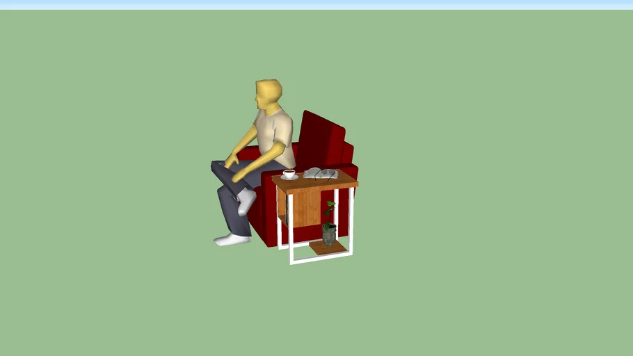 reading book | 3D Warehouse