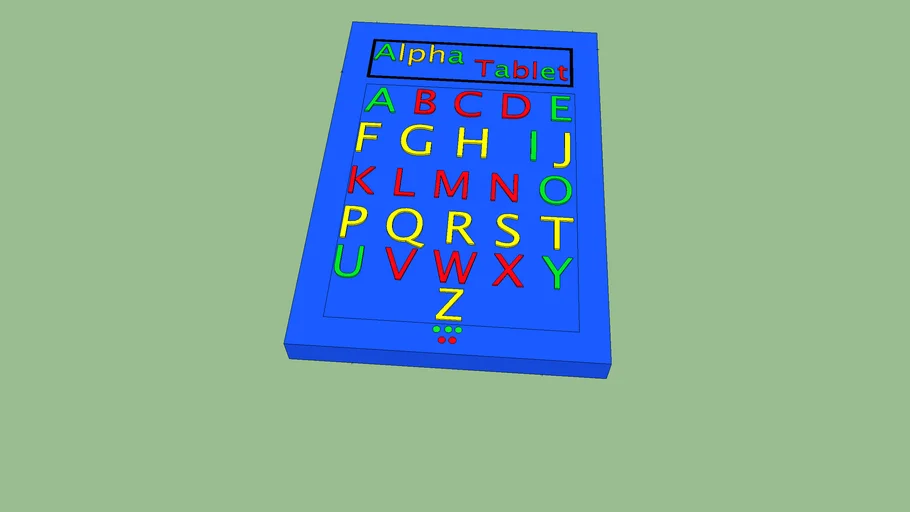 Alpha Tablet | 3D Warehouse