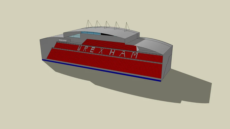 Wrexham's Pryce-Griffiths Stand | 3D Warehouse