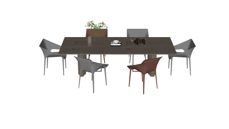 Modern Style Dinner Table 3 | 3D Warehouse