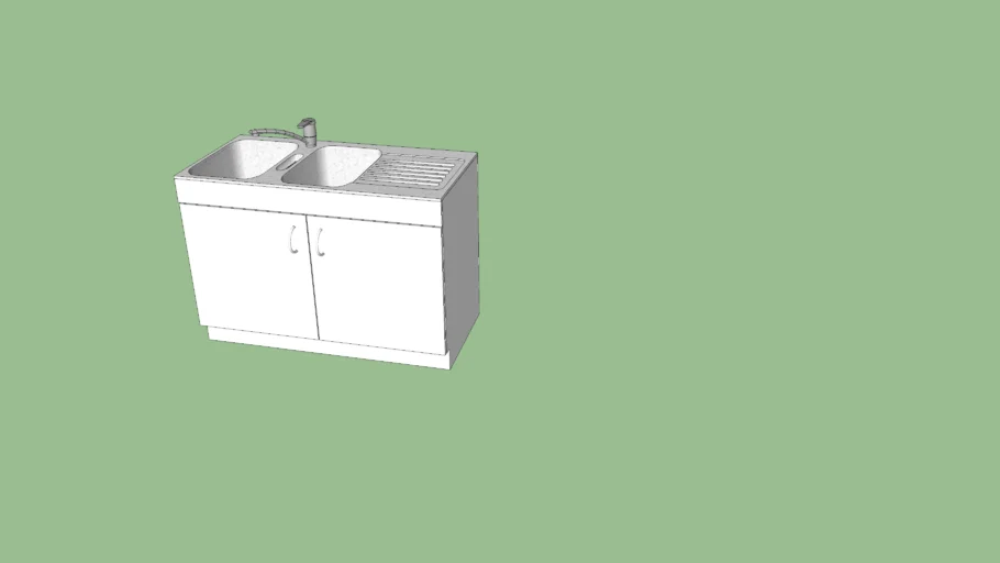 Meuble évier blanc par FAFA | 3D Warehouse