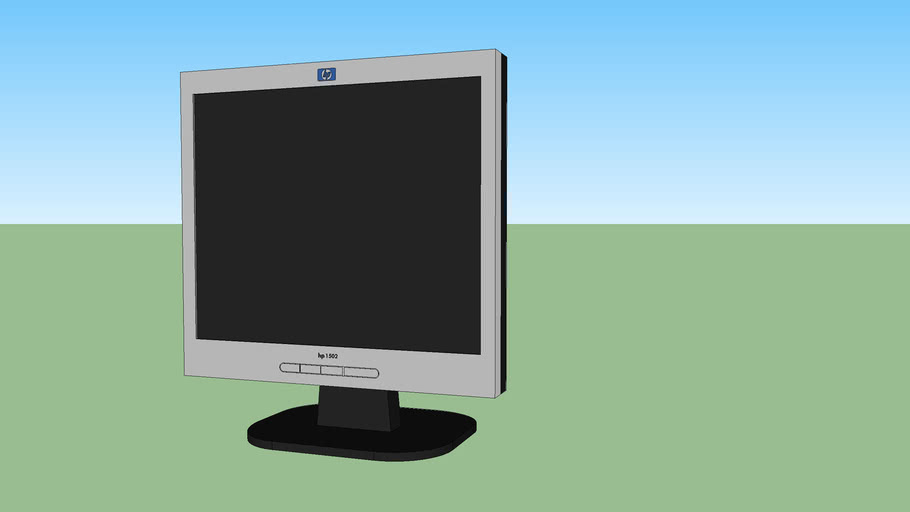 HP LCD monitor (model 1502) | 3D Warehouse
