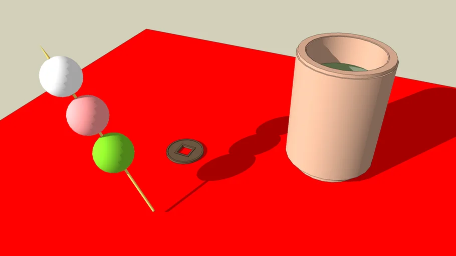 Japanese dango | 3D Warehouse