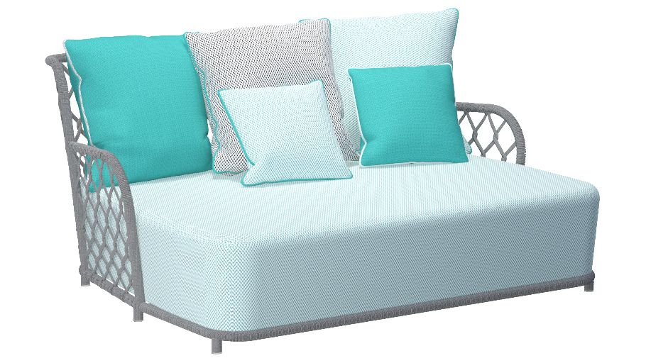 SIFAS YAKIMOUR Braided grey daybed | 3D Warehouse