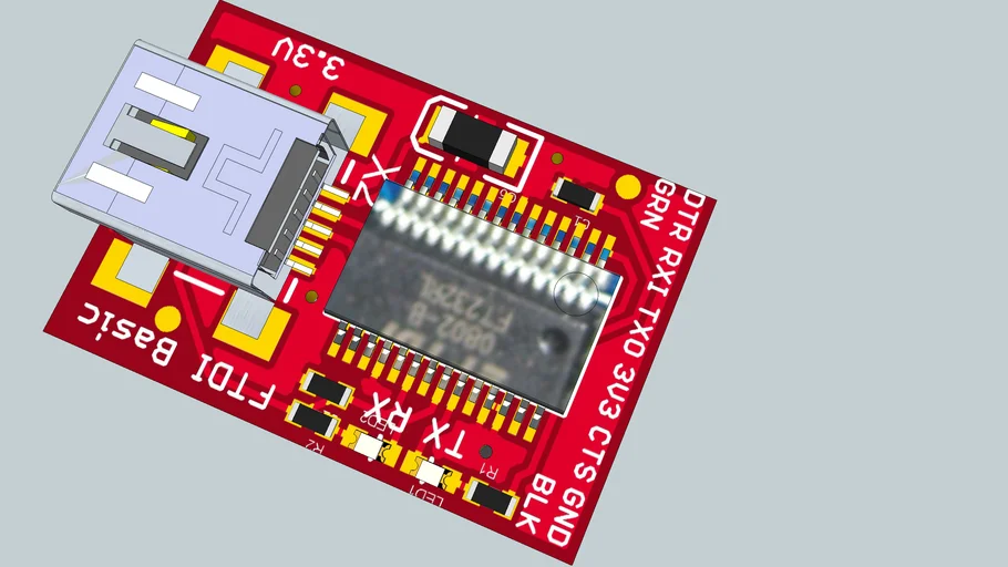 FTDI Basic USB serial | 3D Warehouse