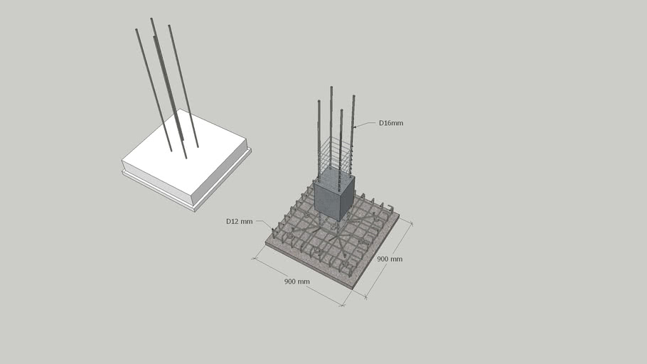 Footplat 900x900mm | 3D Warehouse
