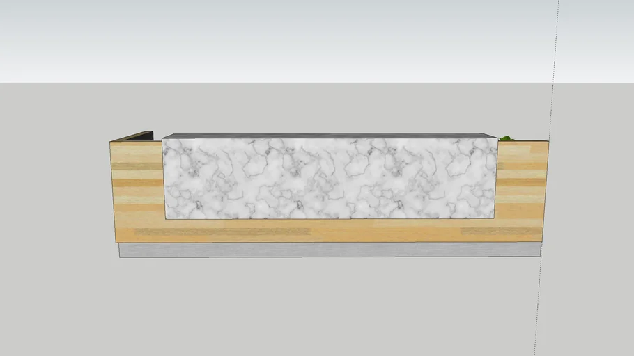 Modern Reception Desk | 3D Warehouse