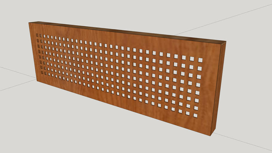 wooden screen | 3D Warehouse