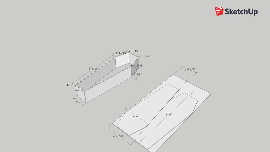 coffin with dimensions | 3D Warehouse
