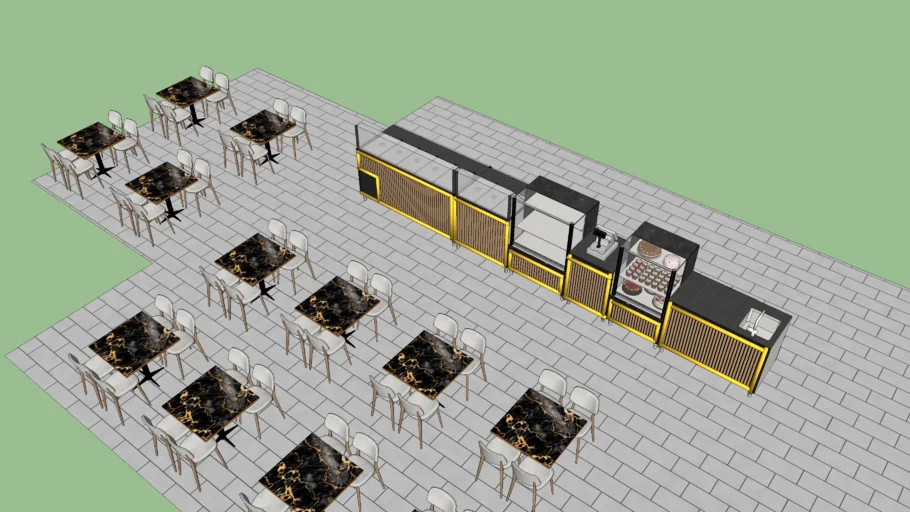 Restaurant Cabinets, Counters and Equipment | 3D Warehouse