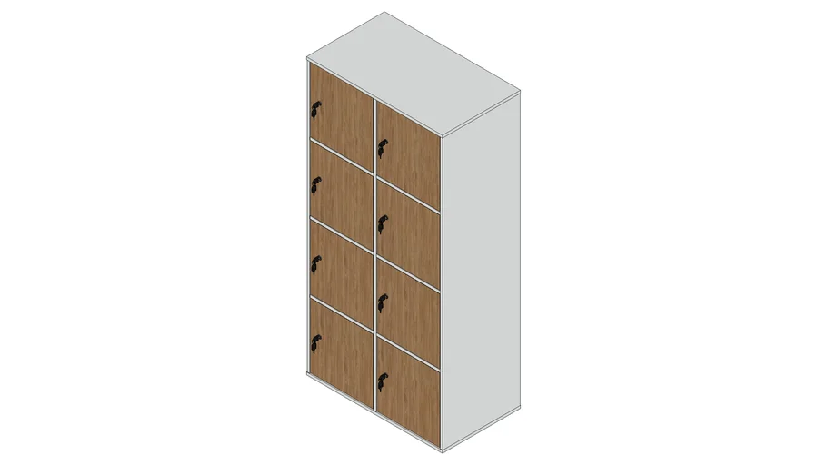LOCKER ALTO 8 PORTAS_LKA088P | 3D Warehouse