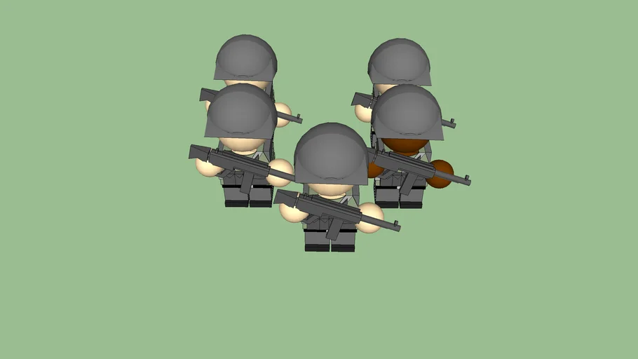 Squad of Small soldiers | 3D Warehouse