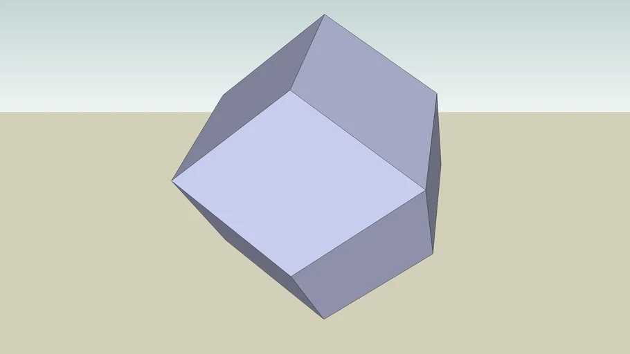 Rhombic Dodecahedron | 3D Warehouse