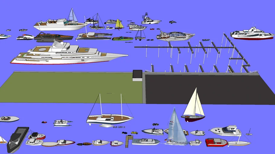 modern boat props | 3D Warehouse
