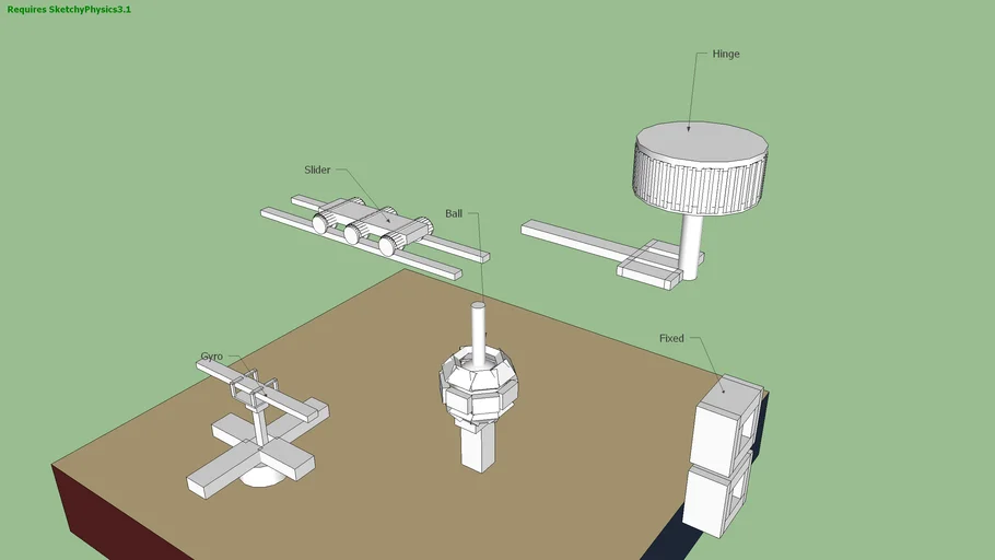 Sketchyphysics Joints | 3D Warehouse