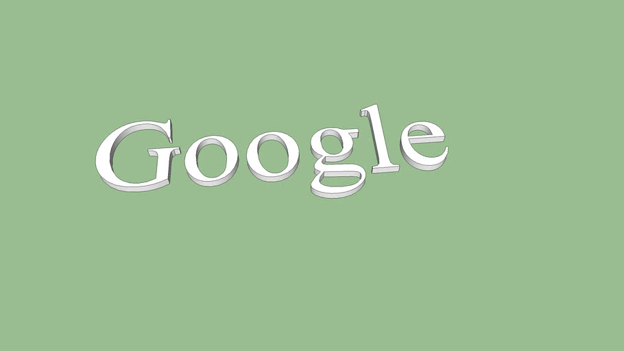 Google Logo | 3D Warehouse