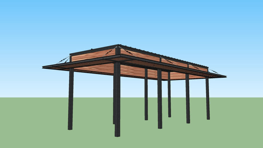 Arbor with overhang | 3D Warehouse