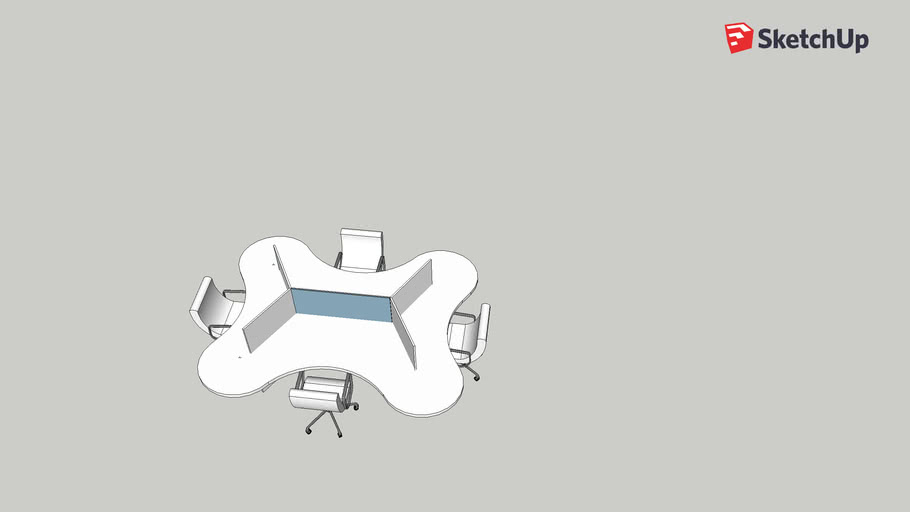 dog bone desk | 3D Warehouse