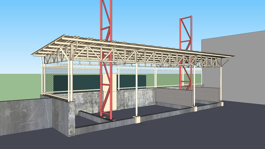 Shed w/ bund wall | 3D Warehouse