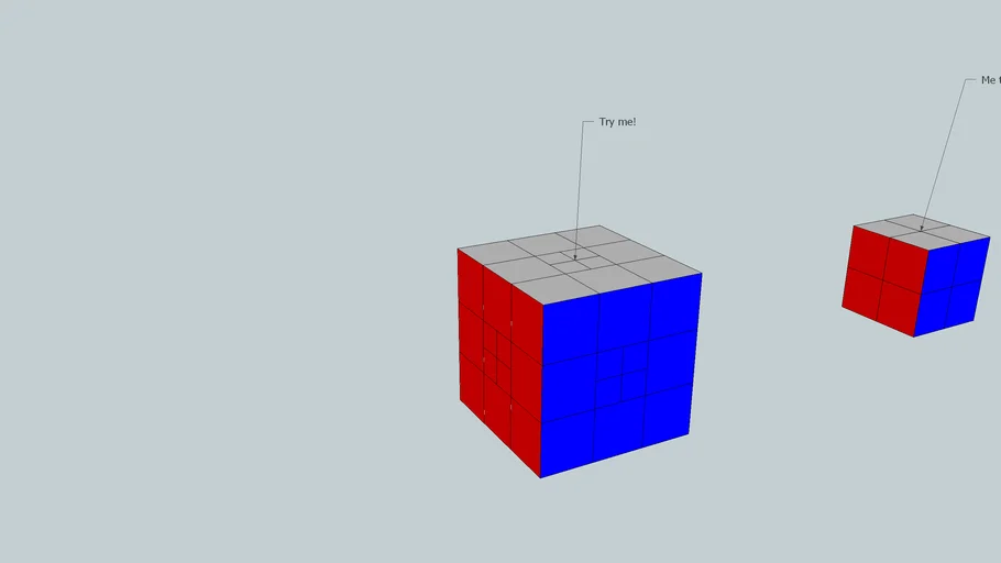 3x3 and 2x2 Rubik's cube | 3D Warehouse
