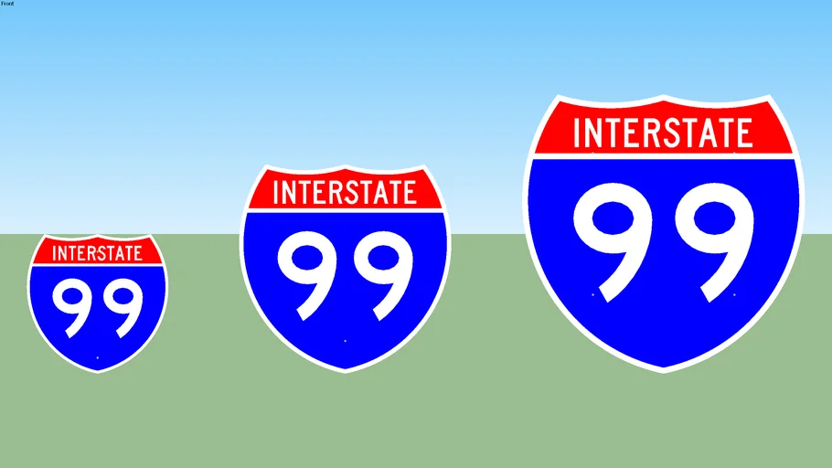 Interstate 99 Sign | 3D Warehouse