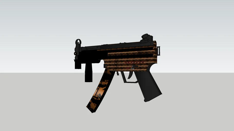 H&K MP5 Black Ops Tiger Camo | 3D Warehouse