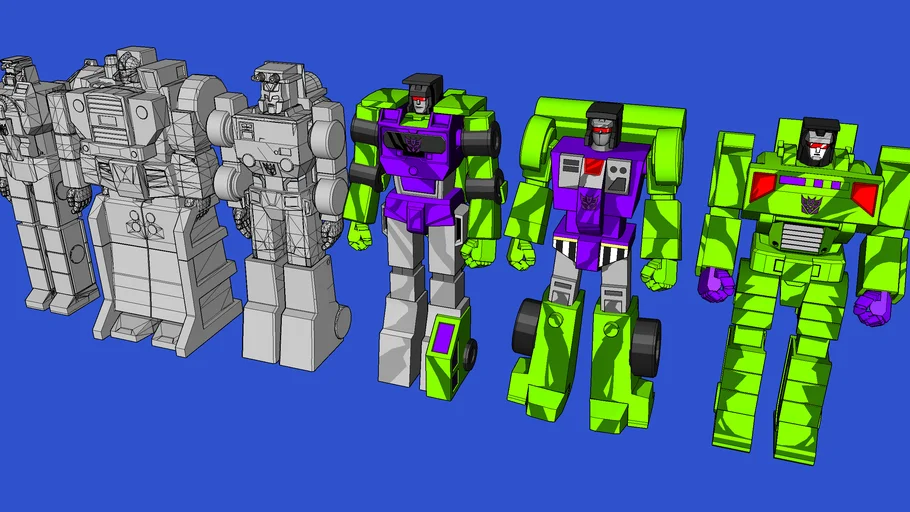 Constructicons Devastation Hook Scavenger Scrapper LongHaul Bonecrusher ...