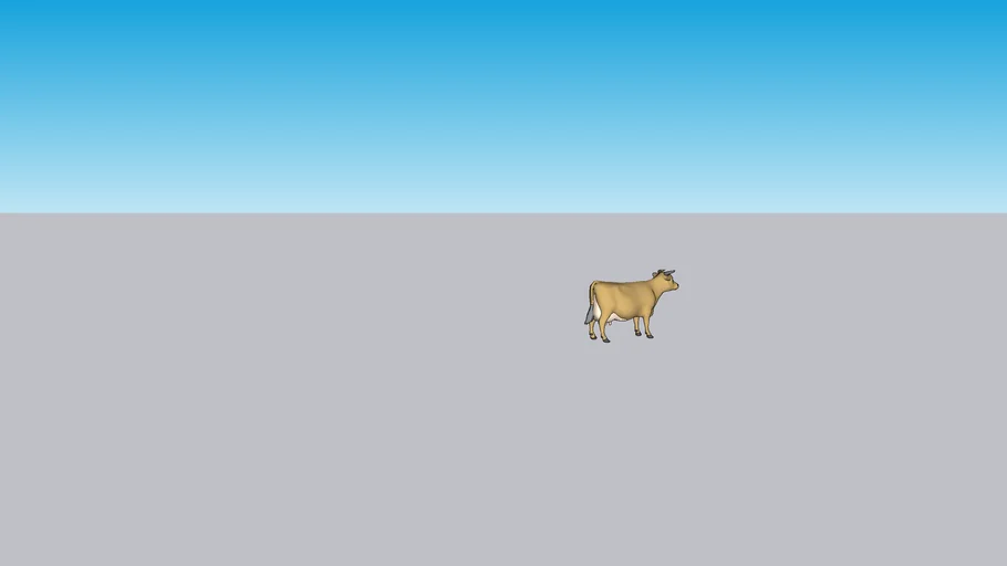 Tan Cow | 3D Warehouse