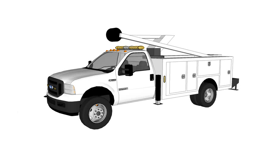 2005 F350 Bucket Truck | 3D Warehouse