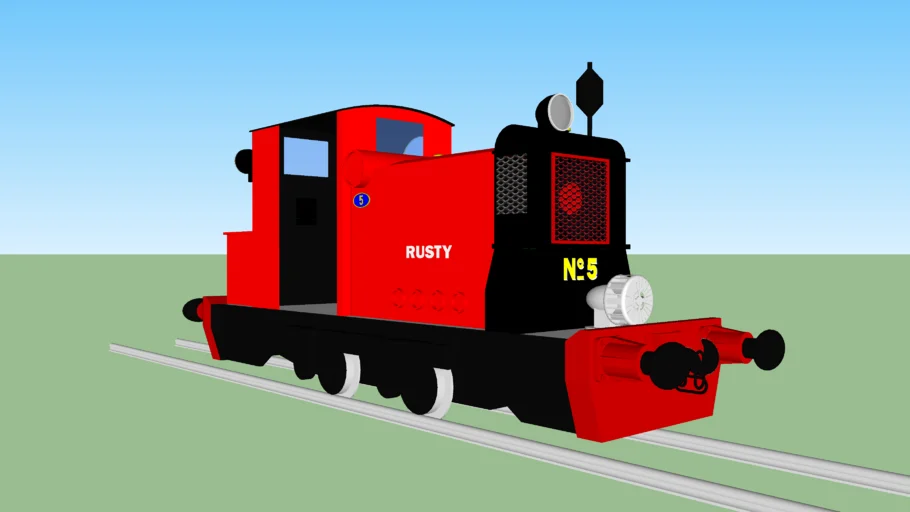 Rusty the Fire Diesel Engine | 3D Warehouse