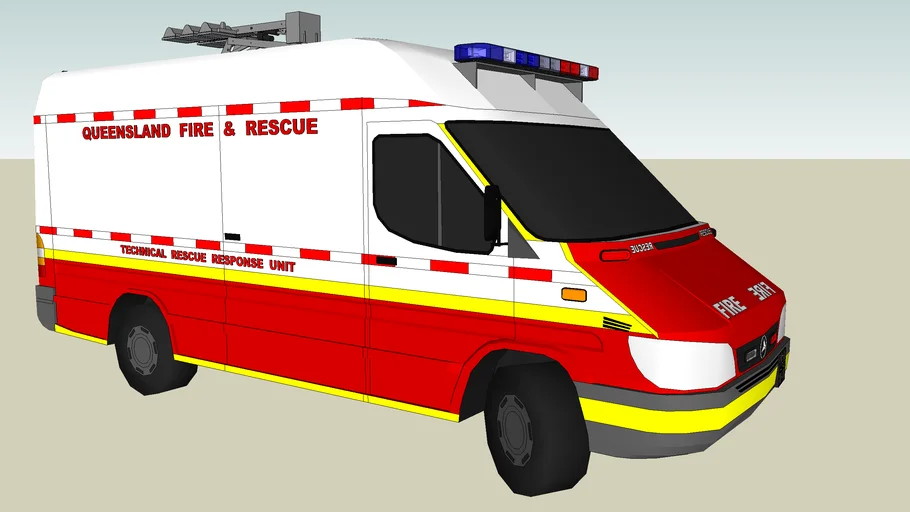 QFRS Tech rescue van | 3D Warehouse
