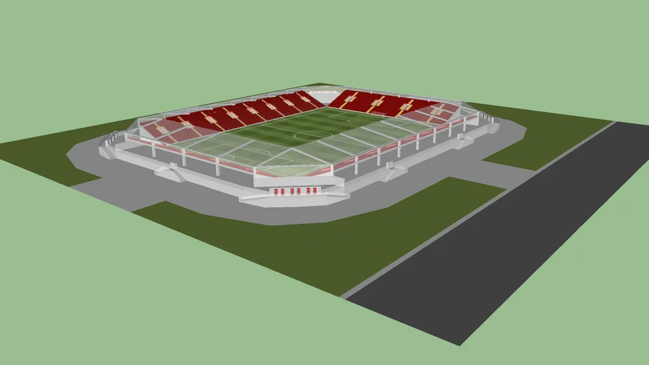 new modern football ground | 3D Warehouse