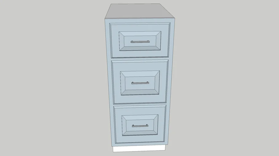 3 door base cabinet | 3D Warehouse