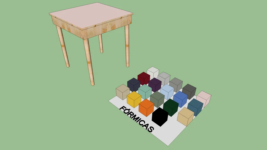 Mesa Fefe e Sofia - Kinder Design | 3D Warehouse