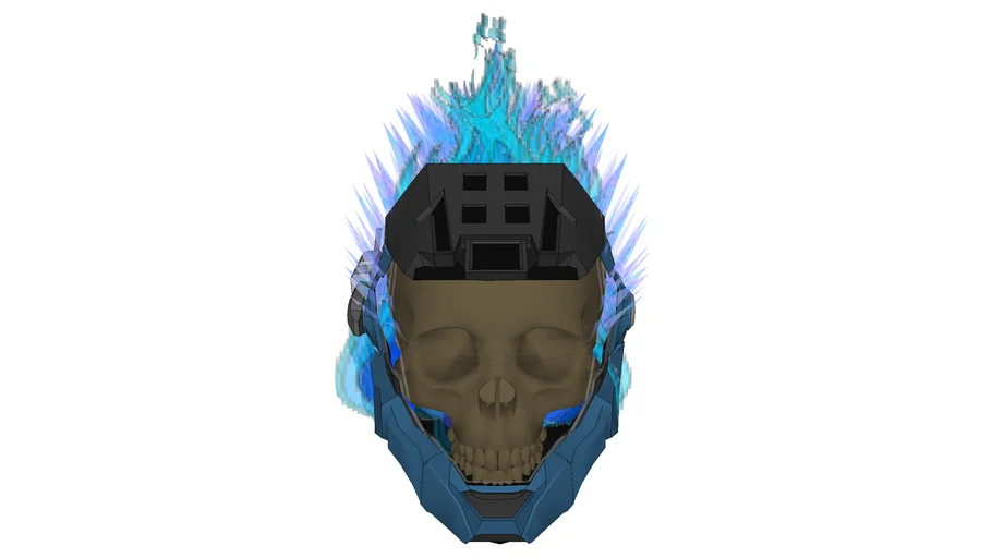 bungie helm and flame | 3D Warehouse