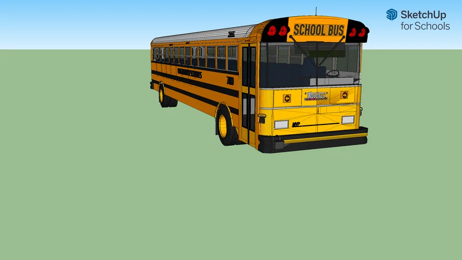 1997 Thomas Saf-T-Liner MVP ER Bus 780 | 3D Warehouse