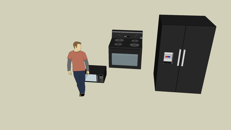 3 kitchen appliances | 3D Warehouse