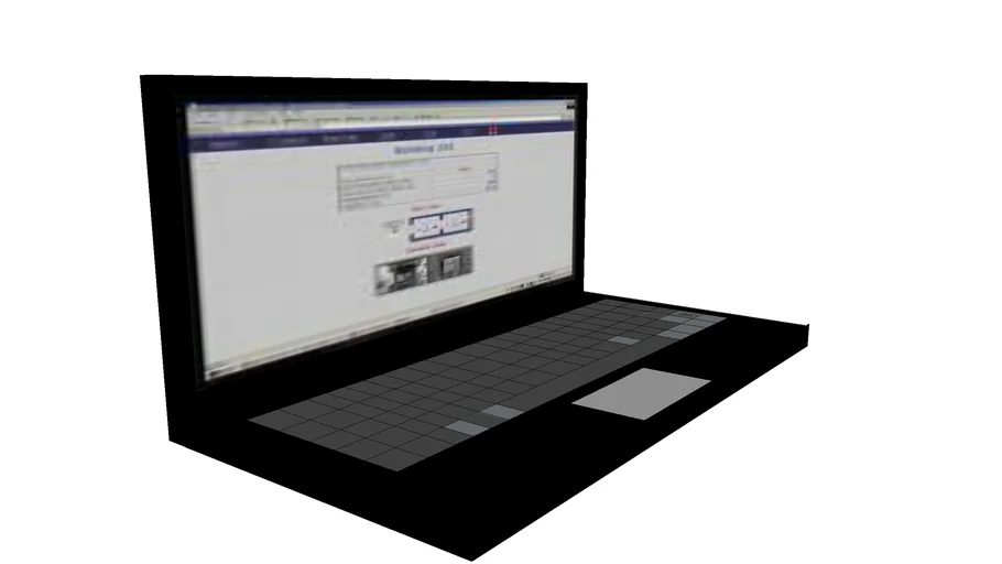 black apple laptop | 3D Warehouse